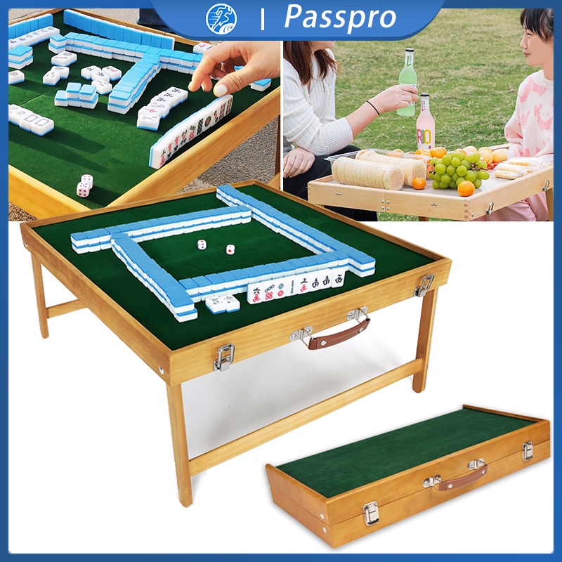 Jual Set Mahjong Game Dengan Meja Tradisional Mahyong Board Game Travel ...