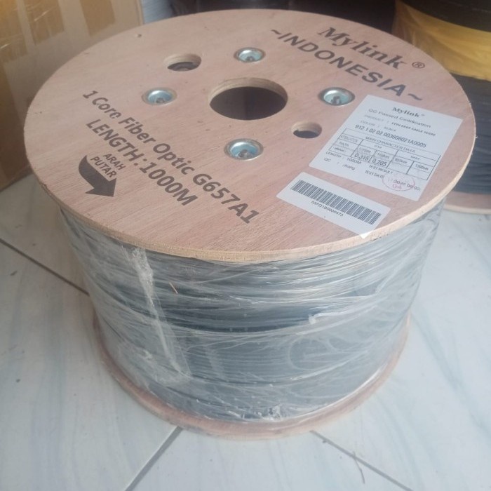 Jual KABEL FO 1 CORE 3 SELING KAWAT FTTH DROPWIRE 1000M | Shopee Indonesia