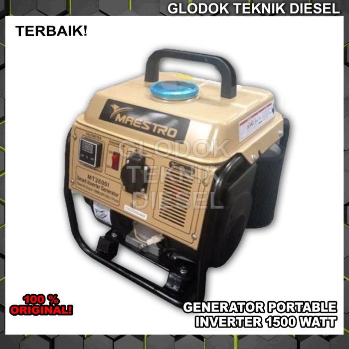 Jual Genset Generator Portable Inverter 1500 WATT Bensin Type 2800 i ...