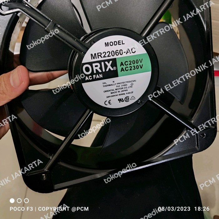 Jual cooling fan toso setara super orix 8inchi 220 volt 220v kipas bearing | Shopee Indonesia