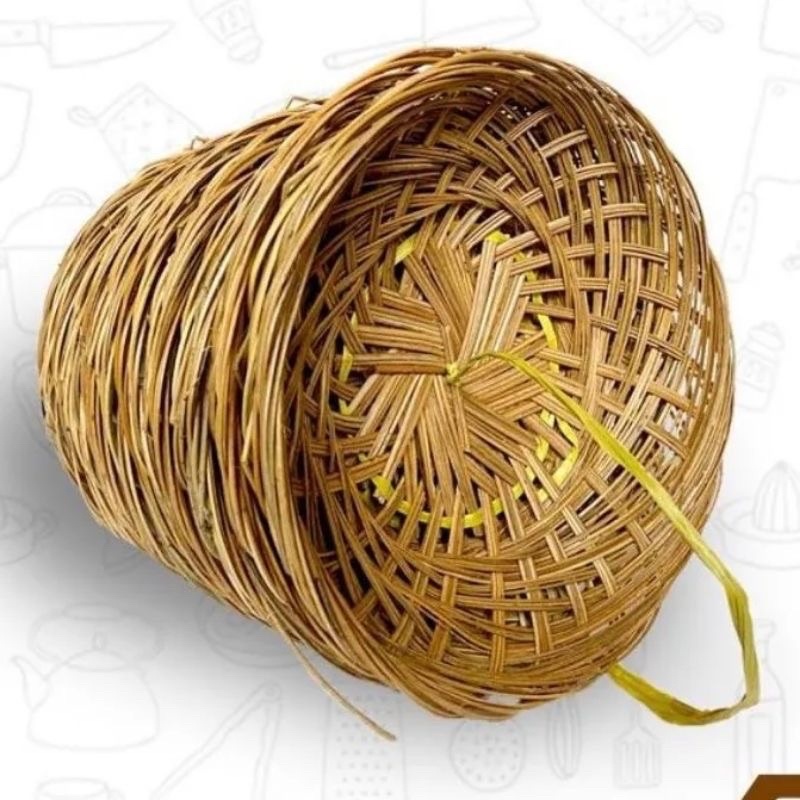 Jual Piring Rotan Anyaman Lidi Piring Lidi Bulat (Isi 20 Pcs) Piring ...