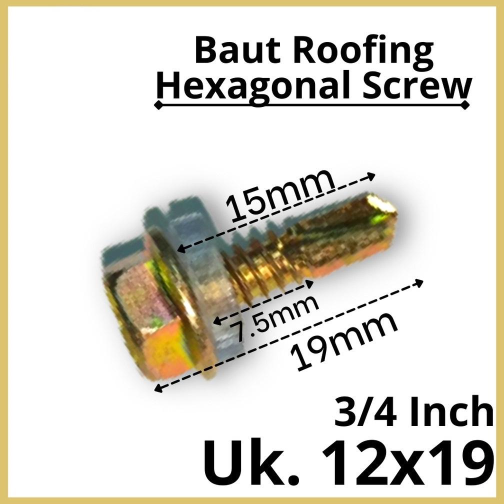 Jual Kekinian - SEKRUP ROOFING KUNING 200Pcs / SEKRUP BAJA RINGAN ...