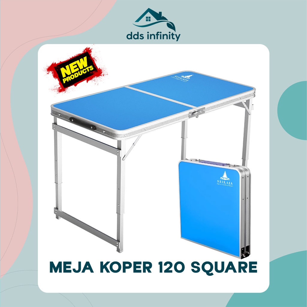 Jual Meja Lipat Koper Meja Portable Travel Serbaguna HPL Meja Kaki Kotak Meja Jualan Bazar ...