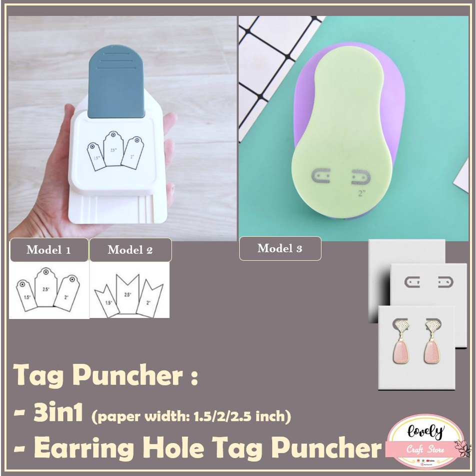 Jual Lovelycraftstore Hang Tags Puncher Pembolong Kertas For Labelling ...
