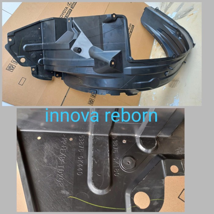 Jual Original Liner Fender Toyota Innova Reborn Bagian Depan Original ...