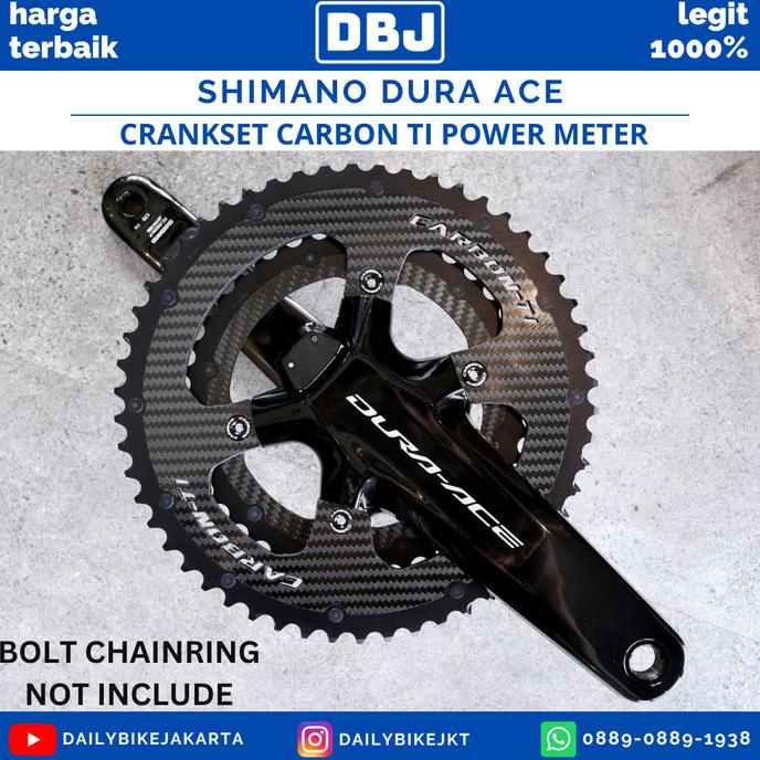 Jual CRANKSET SHIMANO DURA ACE CARBON TI 12 SPEED POWER METER | Shopee ...