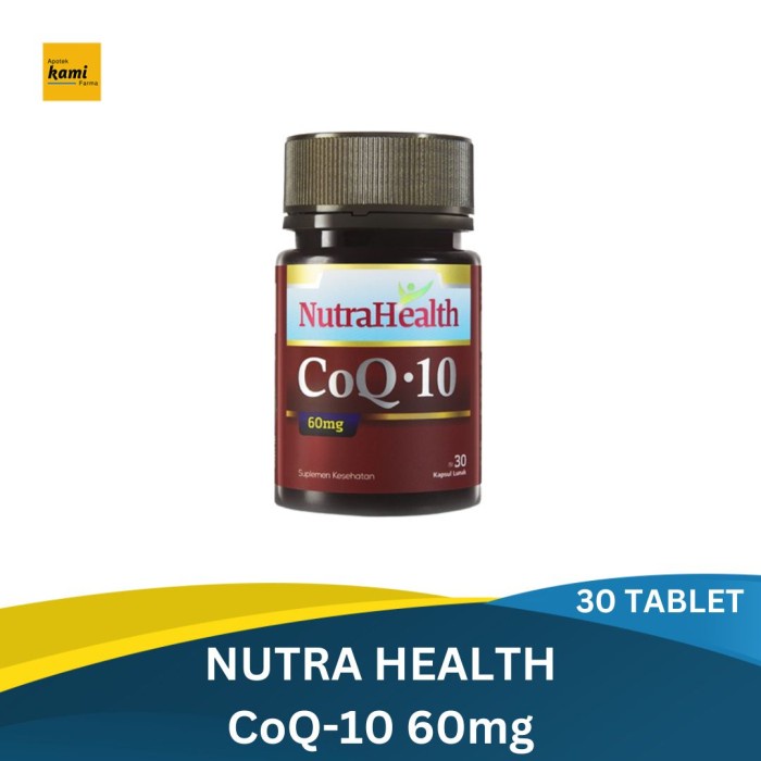 Jual NUTRA HEALTH CoQ-10 60mg 30 Tablet | Shopee Indonesia