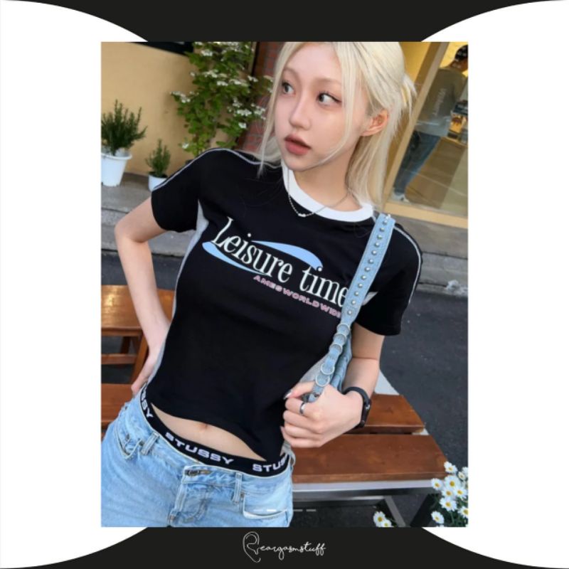 Jual IDOL OUTFIT AMES WORLDWIDE LEISURE TIME TOP AIKI / CRAVITY ...