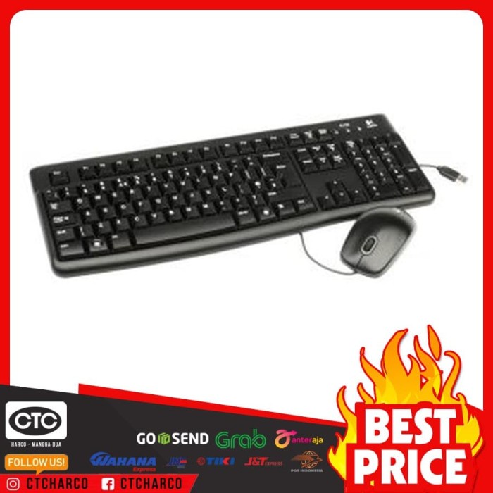 Jual KEYBOARD DAN MOUSE LOGITECH MK120 - USB - MK 120 - PC KOMPUTER ORIGINAL | Shopee Indonesia