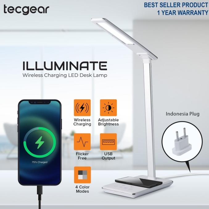 Jual Lampu Meja Belajar LED Modern dengan Wireless Charger - Premium ...