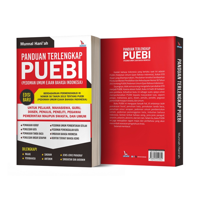 Jual Buku Panduan Terlengkap PUEBI Pedoman Umum Ejaan Bahasa Indonesia ...