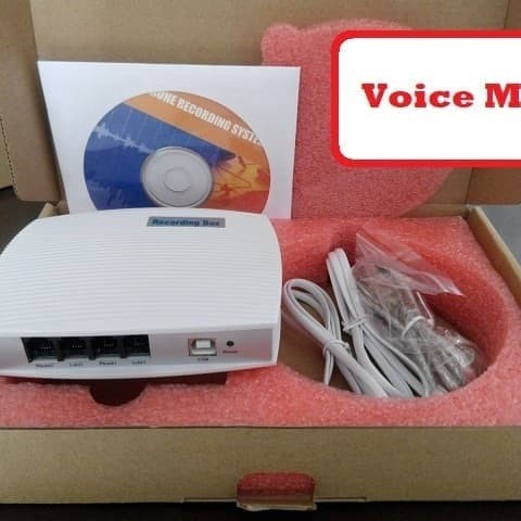 Jual {NurulShop} Alat Rekam Telepon USB 2 line Voice Logger Perekam ...