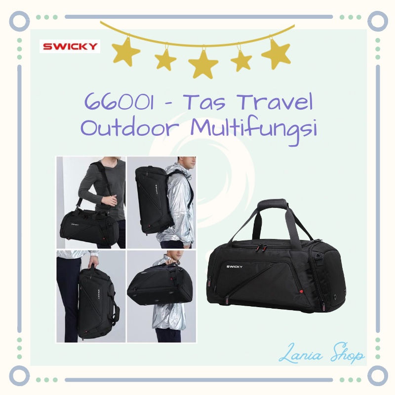 Jual SWICKY 66001 - Tas Travel Outdoor Multifungsi - Backpack Duffle ...