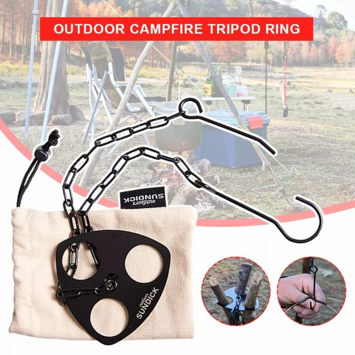 Jual Tiang Triangle Tripod Hanging Stand Campfire Cooking Masak Bbq ...