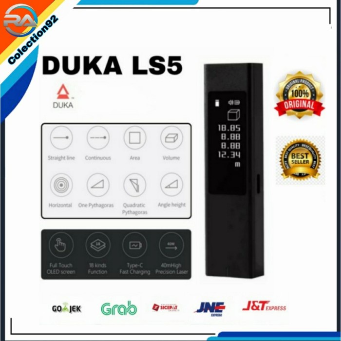 Jual Baru Duka Ls-5 40M Laser Range Finger Maesurement Meteran Digital Ls5 Ls 5 Bisa Gojek ...