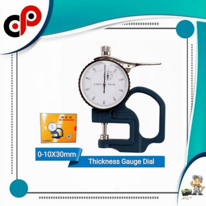 Jual COD Dial Thickness Gauge / Alat Ukur Ketebalan Plastik / Kertas ...