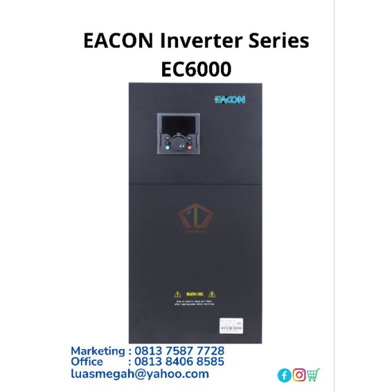 Jual Inverter Eacon Series EC6000 High Perfomance Daya 55 / 75 / 90 / 110 Kw [ CEK DESKRIPSI ...