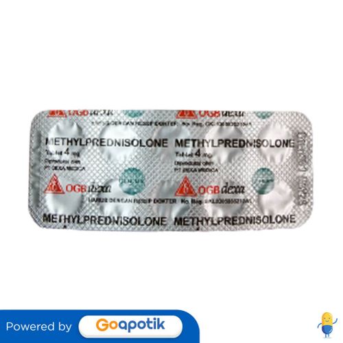 Jual METHYLPREDNISOLONE 4 MG OGB DEXA MEDICA STRIP 10 TABLET | Shopee Indonesia