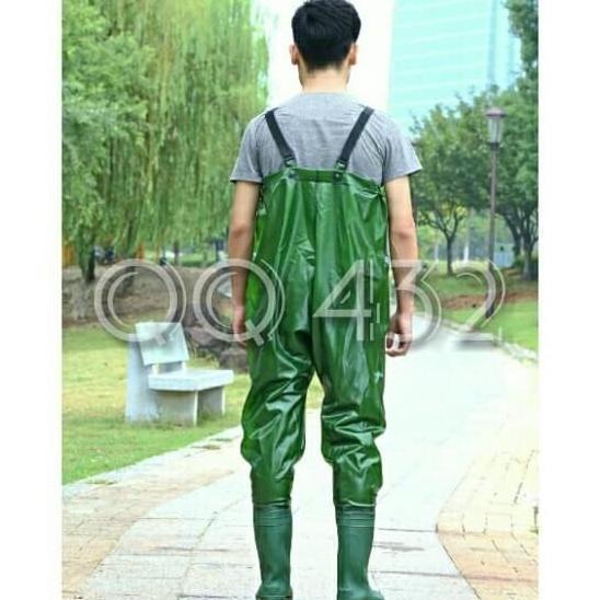Jual ! WADERS JAS HUJAN ANTI BANJIR MANTEL PETANI NELAYAN BAJU KODOK ...