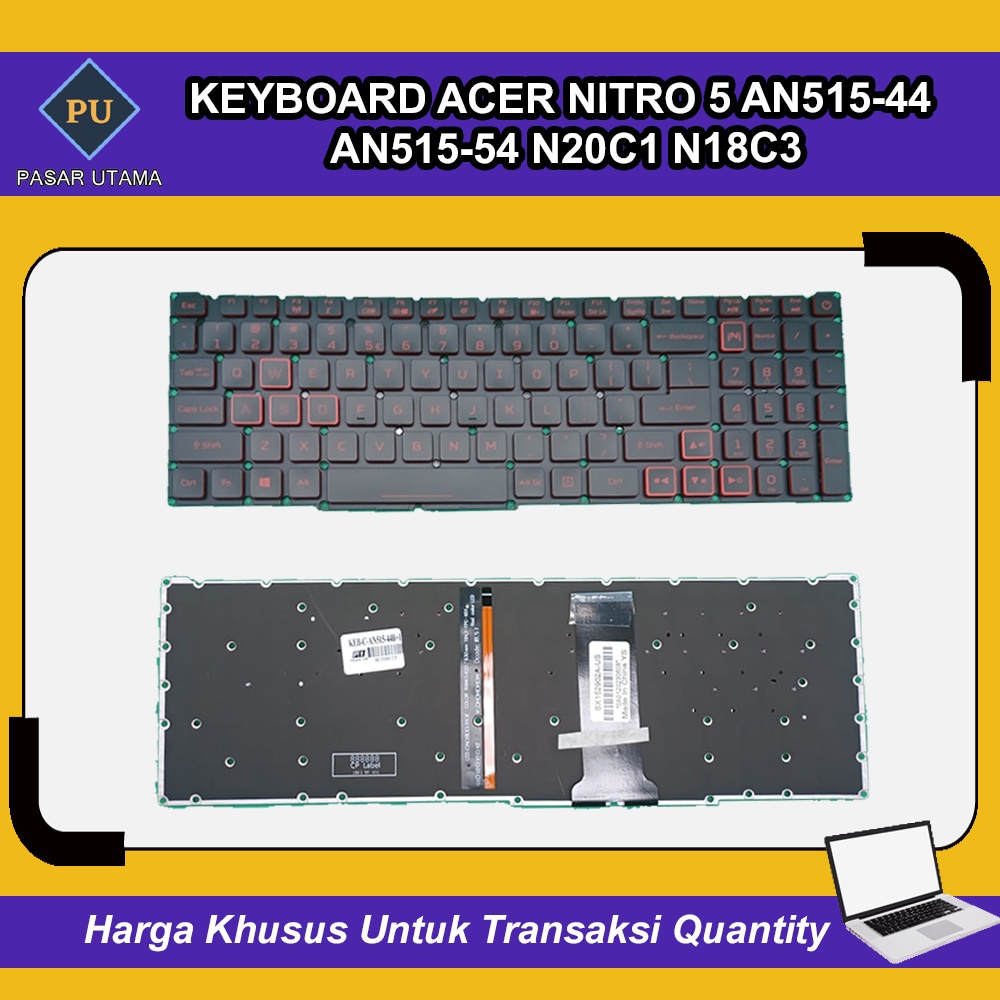Jual Keyboard Laptop Acer Nitro 5 AN515-44 N20c1 N18c3 AN515-54 ...