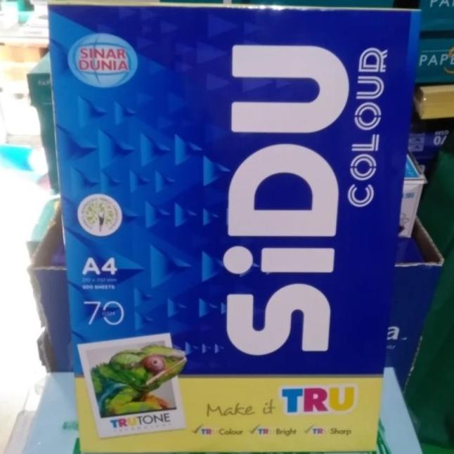 Jual KERTAS HVS A4 70 GRAM SIDU WARNA KUNING |Top|Best | Shopee Indonesia