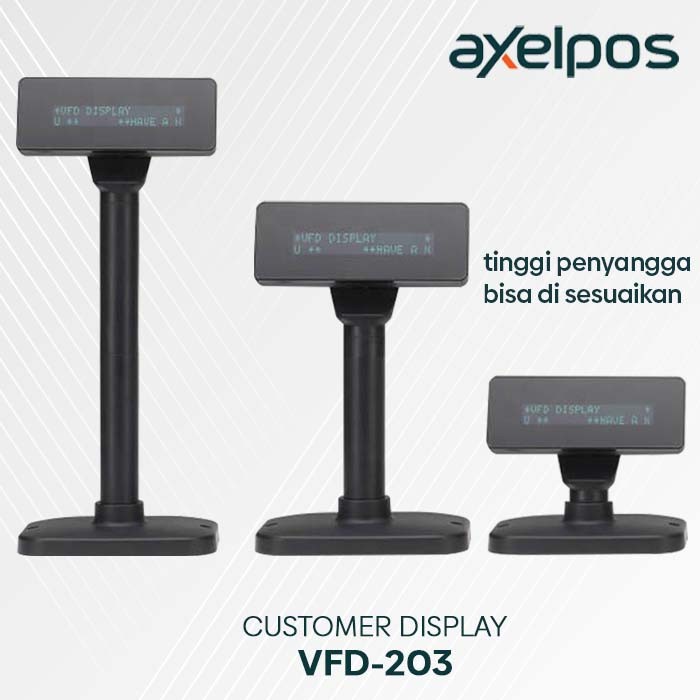 Jual CUSTOMER DISPLAY INDOMARET POLE DISPLAY VFD 203 - VFD203 USB ...