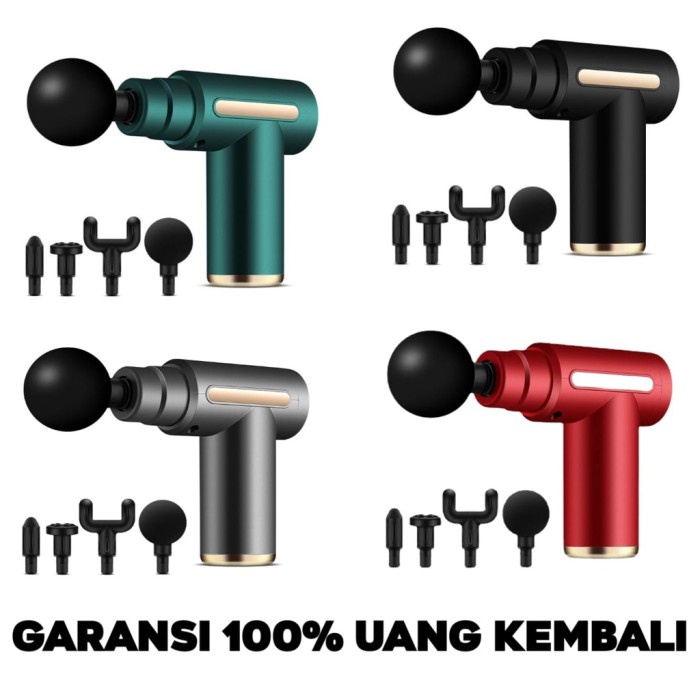 Jual JM- Alat Pijat Portable Terapi Otot Kaku Fascial Gun 4 Kepala ...