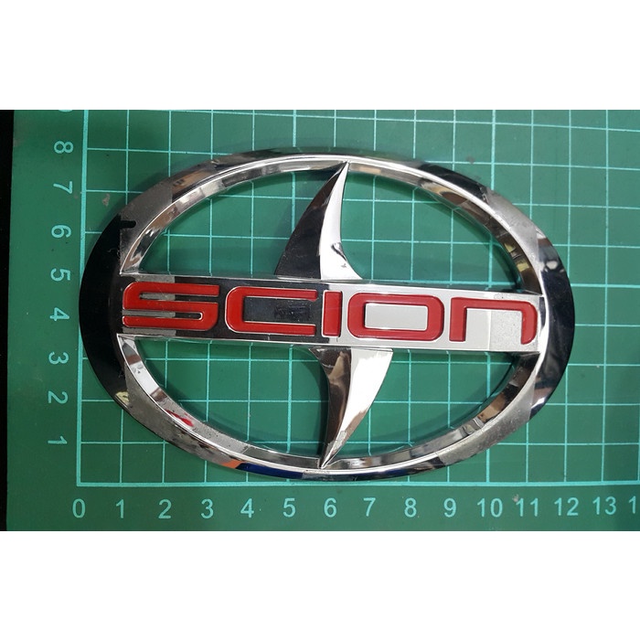 Jual Emblem Scion Merah Toyota Built-Up Size 12X8 Cm Star | Shopee ...