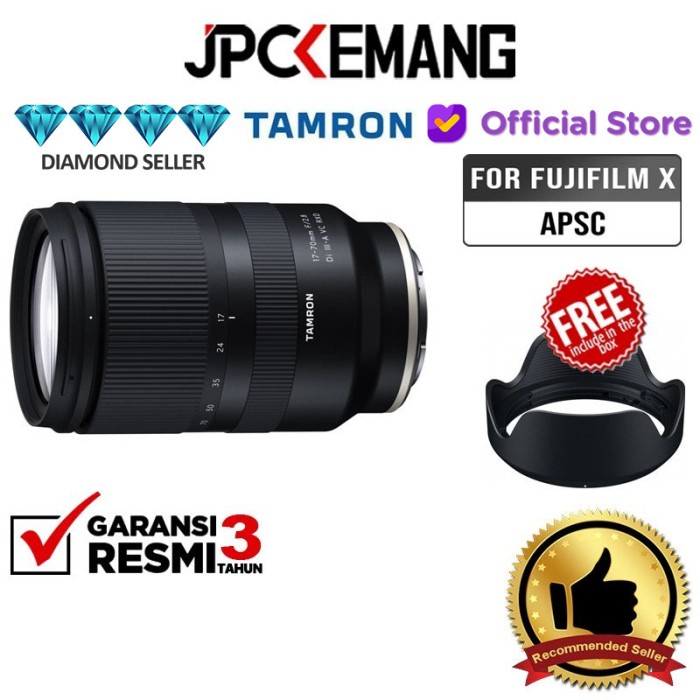 Jual Tamron 17-70mm f2.8 for Fujifilm X Di III-A VC RXD Fuji 17-70 mm RESMI | Shopee Indonesia
