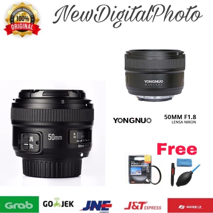 Jual LENSA YONGNUO FIX 50MM F/18 FOR NIKON - 50 MM F18 AF | Shopee ...