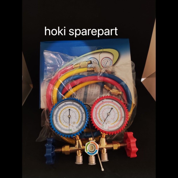 Jual Promo Testing Manifold Ac Double Multi R22 R134A R410 R32 | Shopee ...