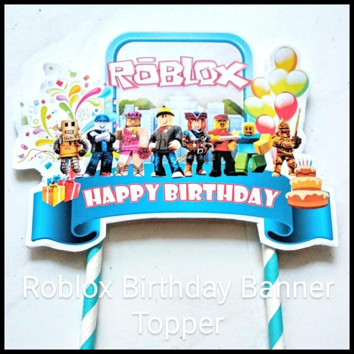 Jual HOT DEAL ROBLOX CAKE TOPPER/TOPPER KUE ROBLOX/TOPPER BIRTHDAY ...