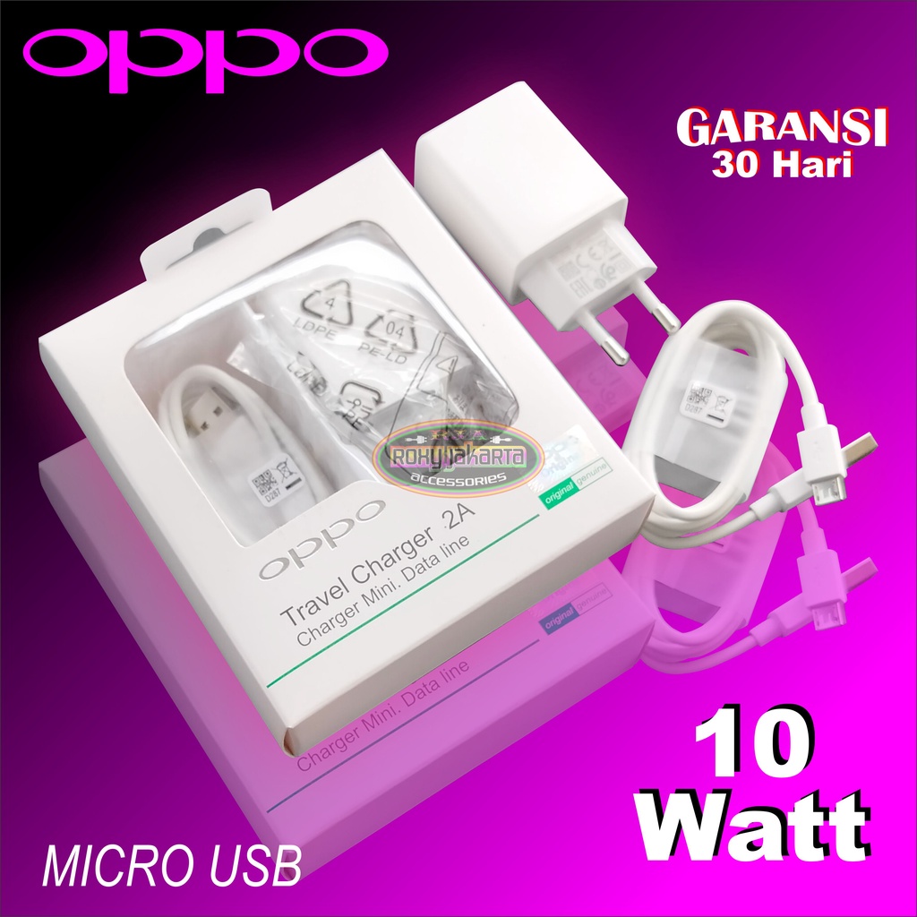 Jual Charger Oppo A51 A57 2016 A71 A81 A83 Original 100% 10 Watt Micro ...