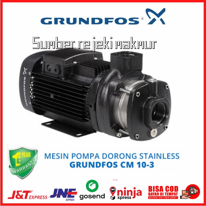 Jual [Original] Pompa Booster Pendorong Grundfos Cm 10-3 220V ...