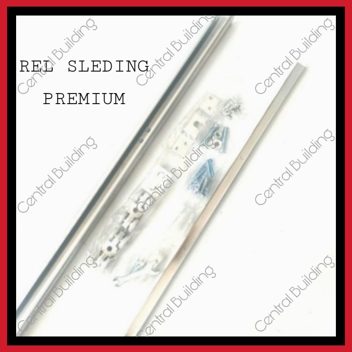 Jual [Ori] Rel Pintu Sliding/Geser 3M Complete Roda Premium/Rel Gantung ...