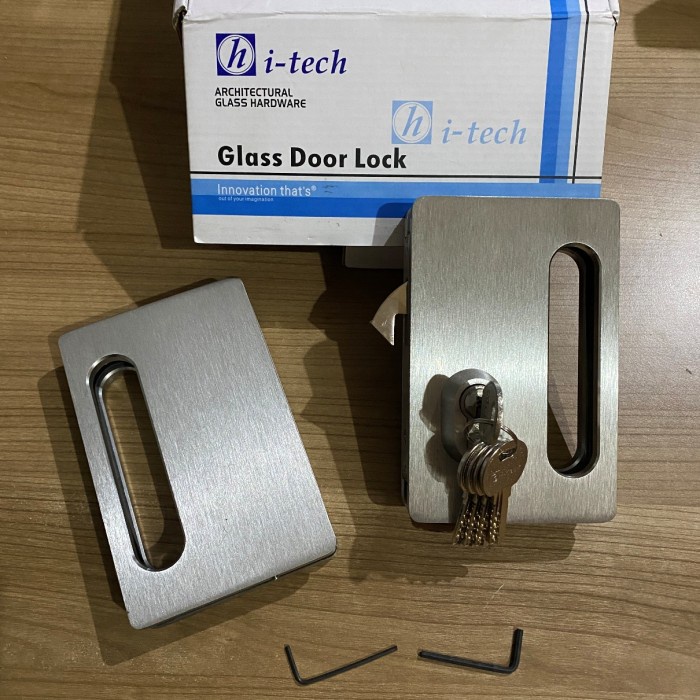 Jual [Ori] Kunci Pintu Kaca Sliding Double Glass Hook Door Lock With Handle Terbatas | Shopee ...