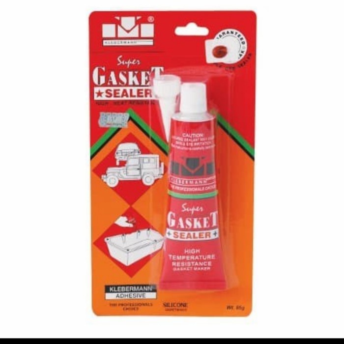 Jual Lem Gasket Paking RTV Sealer Silicone Merah Klebermann 35 gr best ...