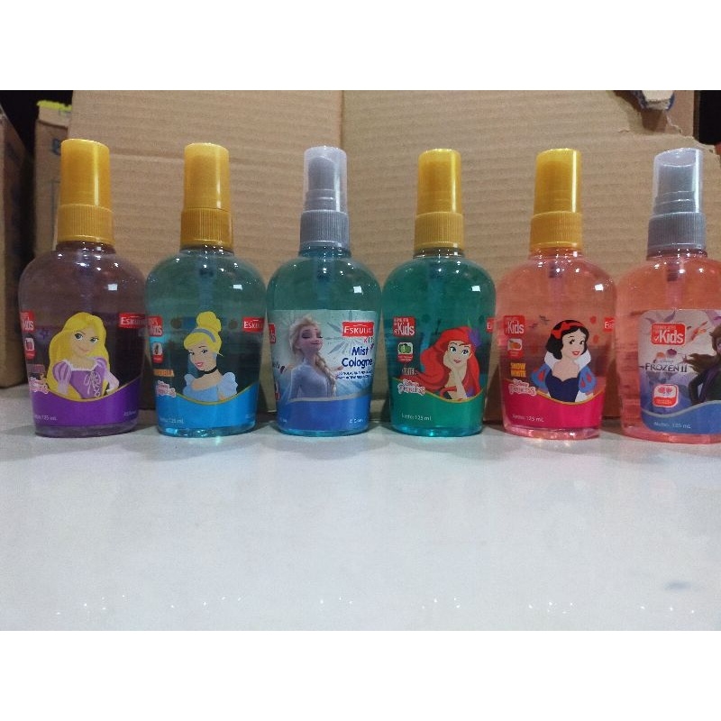 Jual Eskulin Kids Mist Cologne 125ml Parfum Anak Elsa Anna Snow White Cinderella Sofia Belle ...