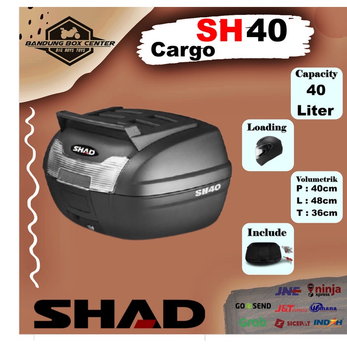 Jual Box Motor Box Touring Box Shad Sh40 Cargo Box Motor Shad Sh 40 ...