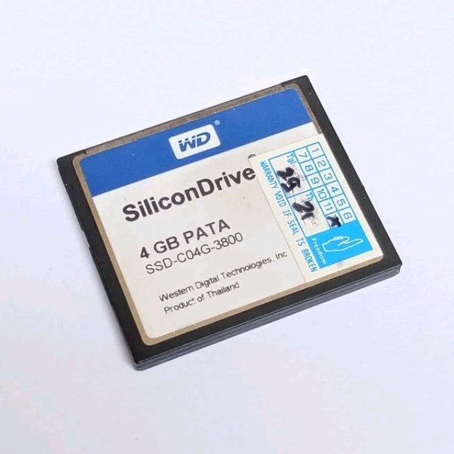 Jual CF Card 4GB SiliconDrive Compact Flash Memory Industrial Mechine | Shopee Indonesia