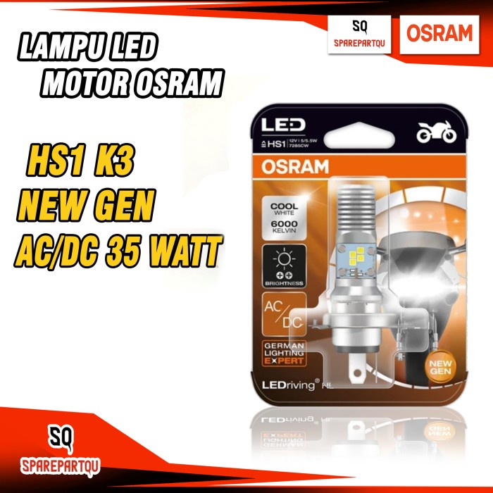Jual LAMPU LED OSRAM HS1 K3 NEW GEN AC/DC 35 WATT PUTIH & KUNING ...