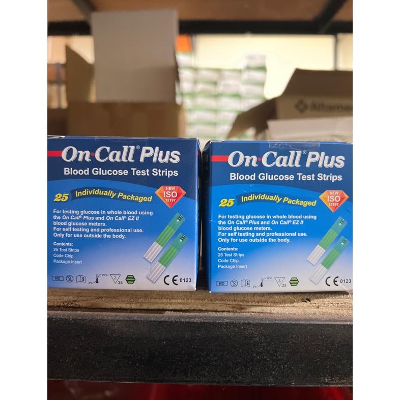 Jual Kekinian - On Call Plus Test Strip Sachets l Strip Gula Darah On ...