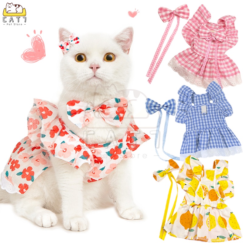 Jual Baju Kucing Bahan Katun Dress Series Terlucu Baju Kucing Anjing Kelinci Lucu Murah Size XS ...