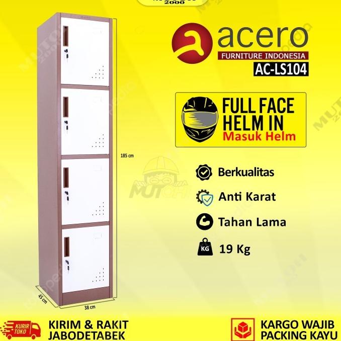 Jual Acero Ac-Ls104 Loker Besi 4 Pintu Locker Besi 4 Pintu Stok ...
