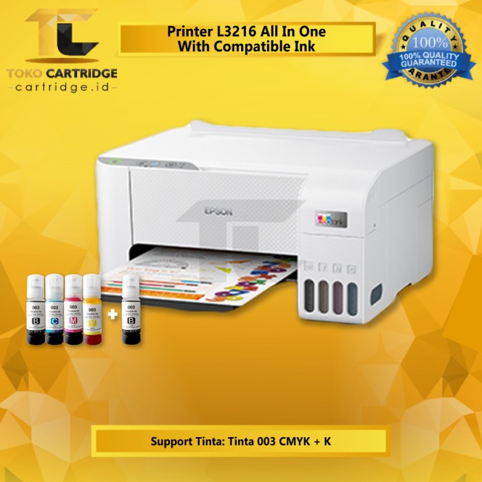 Jual Printer EPSN L3216 Ink Tank All In One Printer (Print, Copy, Scan ...