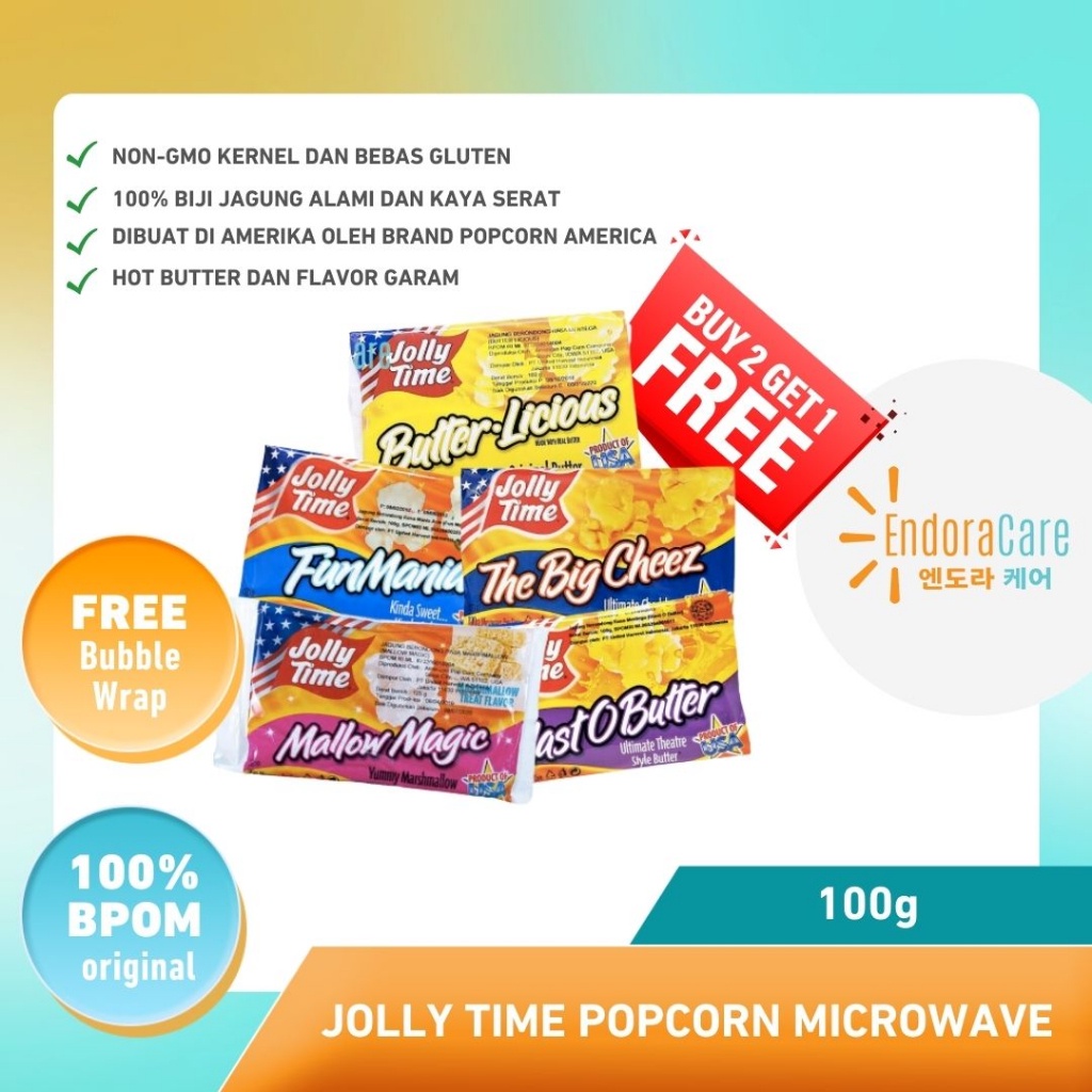 Jual Jolly Time Crowave Popcorn / Pop Corn Siap Saji All Variant 100Gr ...