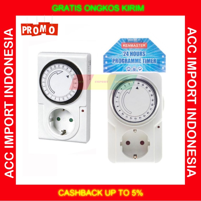 Jual Jual!! Stop Kontak Timer 24 Jam Strip Pengaturan Waktu Aman ...