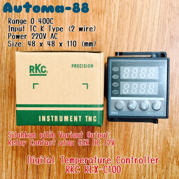 Jual BISA COD AC 220V RKC Digital PID Temperature Controller 0-400C Rex-C100 /MINI TIMER/SENSOR ...