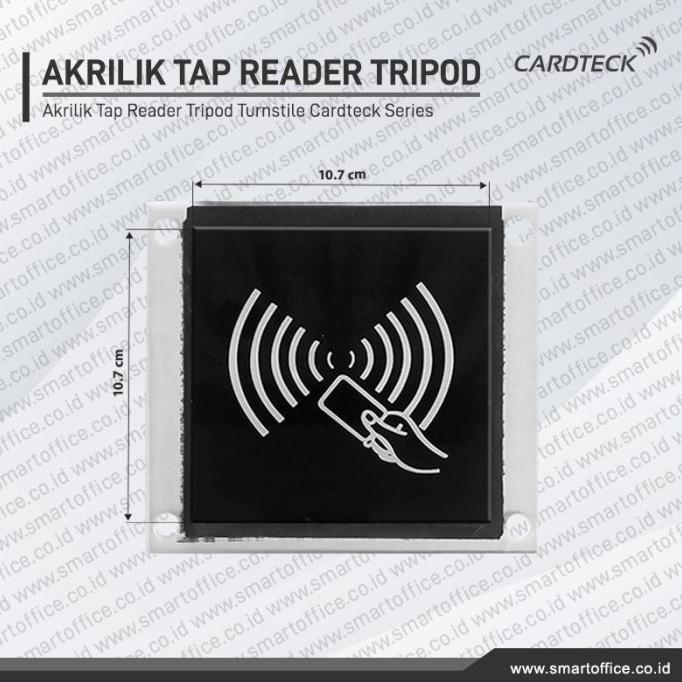 Jual Akrilik Tap Reader Tripod Turnstile Flap Barrier Gate Cardteck 