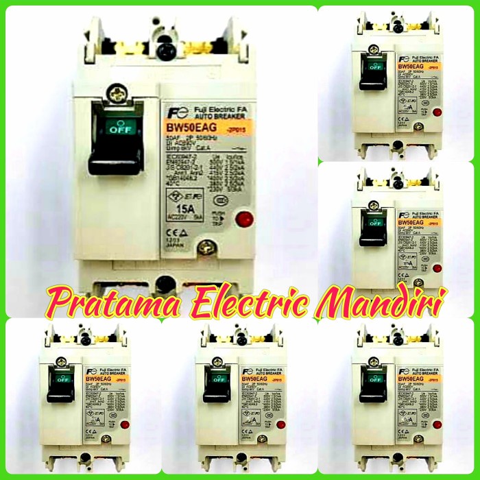 Jual New!! Fuji Breaker Mccb Bw50Eag 2P 5A 10A 15A 20A 30A 32A 40A 50A 2.5Ka | Shopee Indonesia
